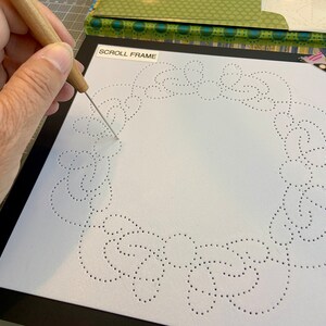 Scroll Frame - Template ONLY for Punched Paper Embroidery - Etsy