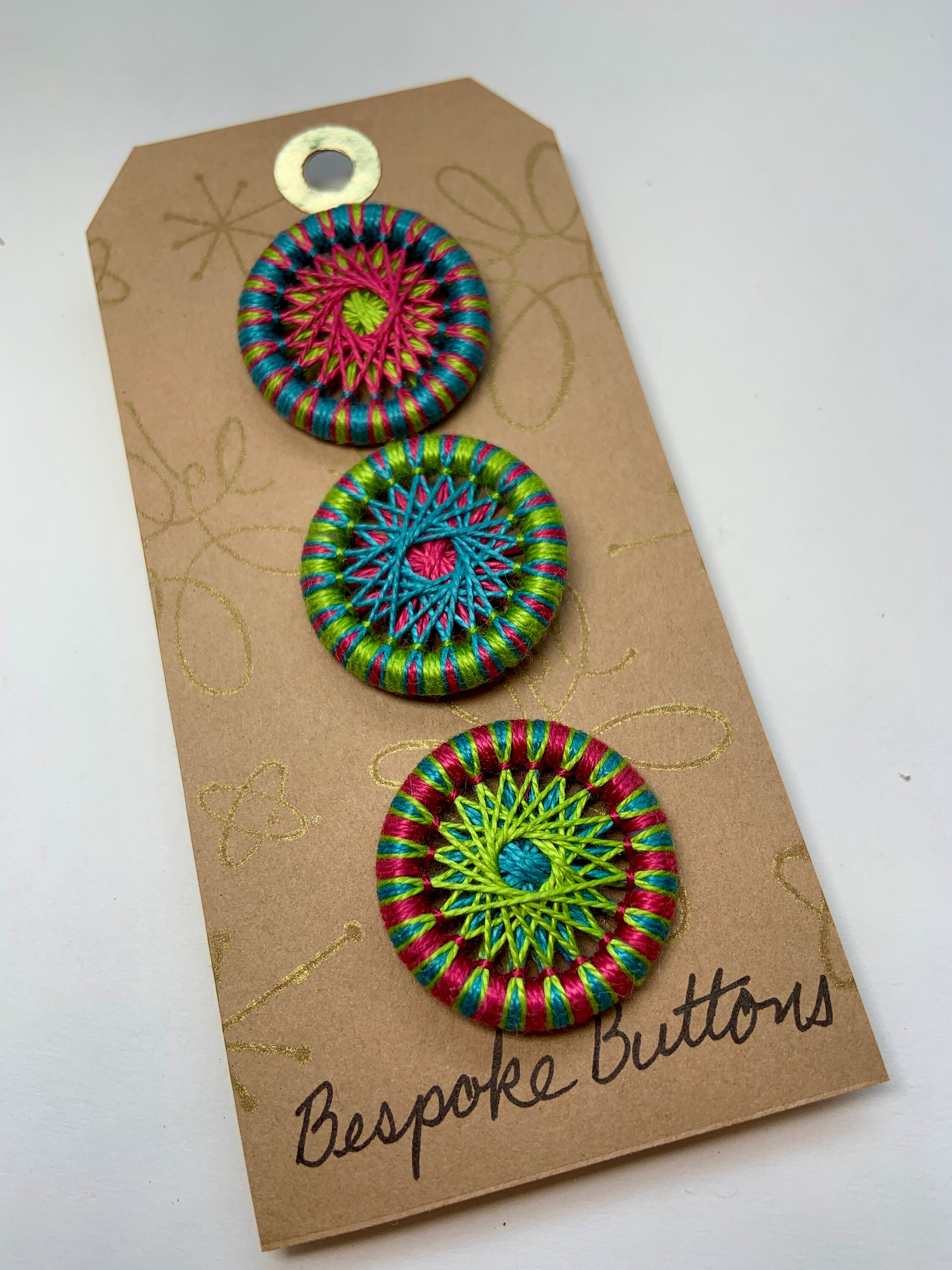 Carnival 1-1/8 Inch Buttons -- Set of 3 - Etsy