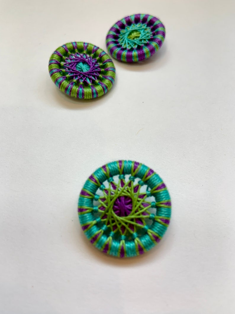 Burano One Inch Buttons -- Set of 3 - Etsy