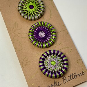 Iris 1-1/8 Inch Buttons -- Set of 3 - Etsy