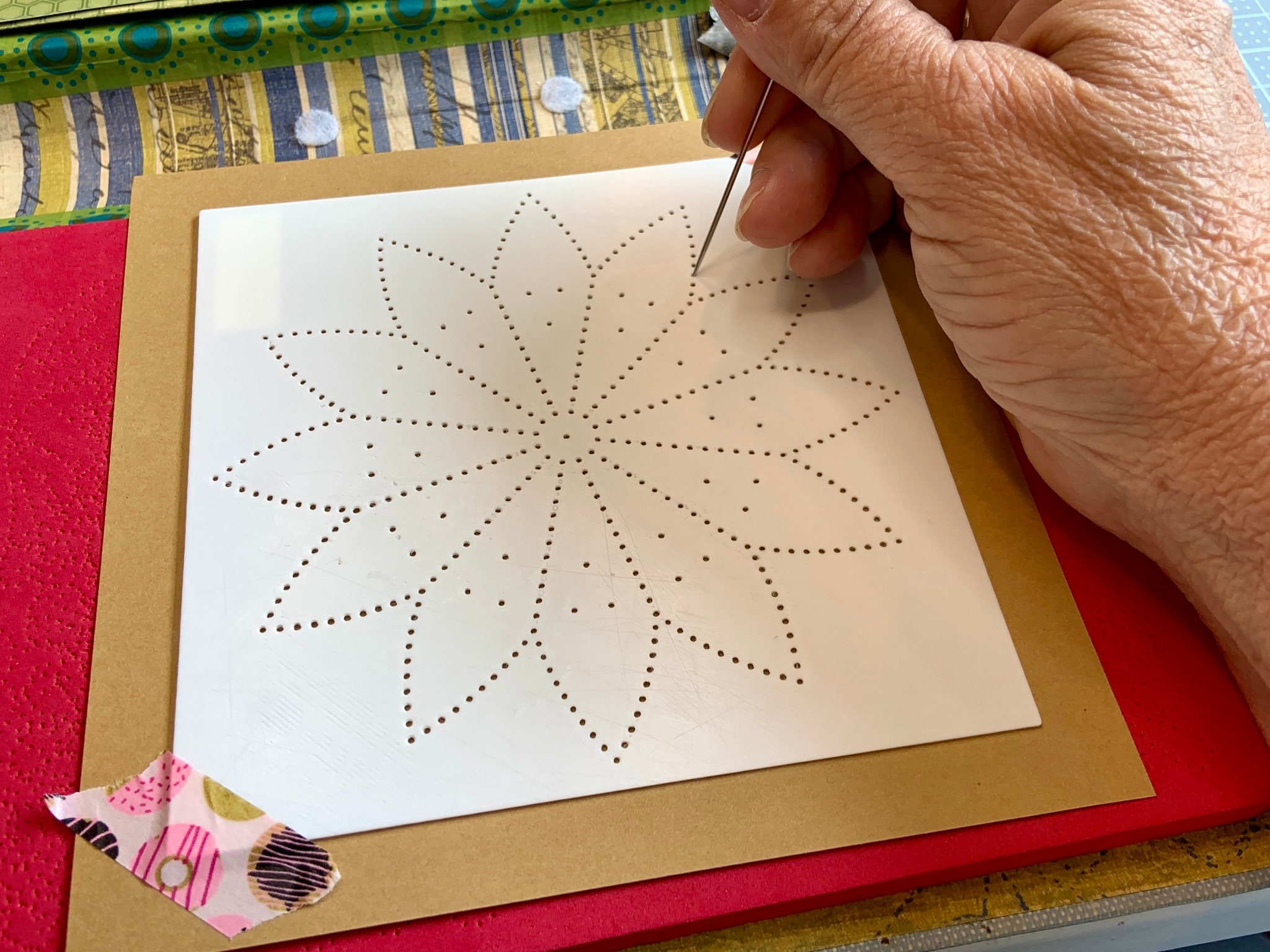 Cosmos - Template ONLY for Punched Paper Embroidery - Etsy
