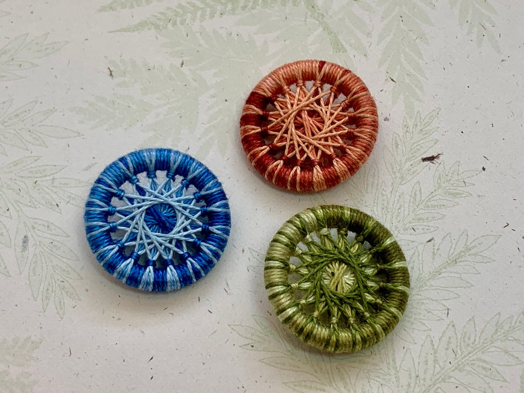 Variegated Variety One Inch Buttons -- Set of 3 - Etsy