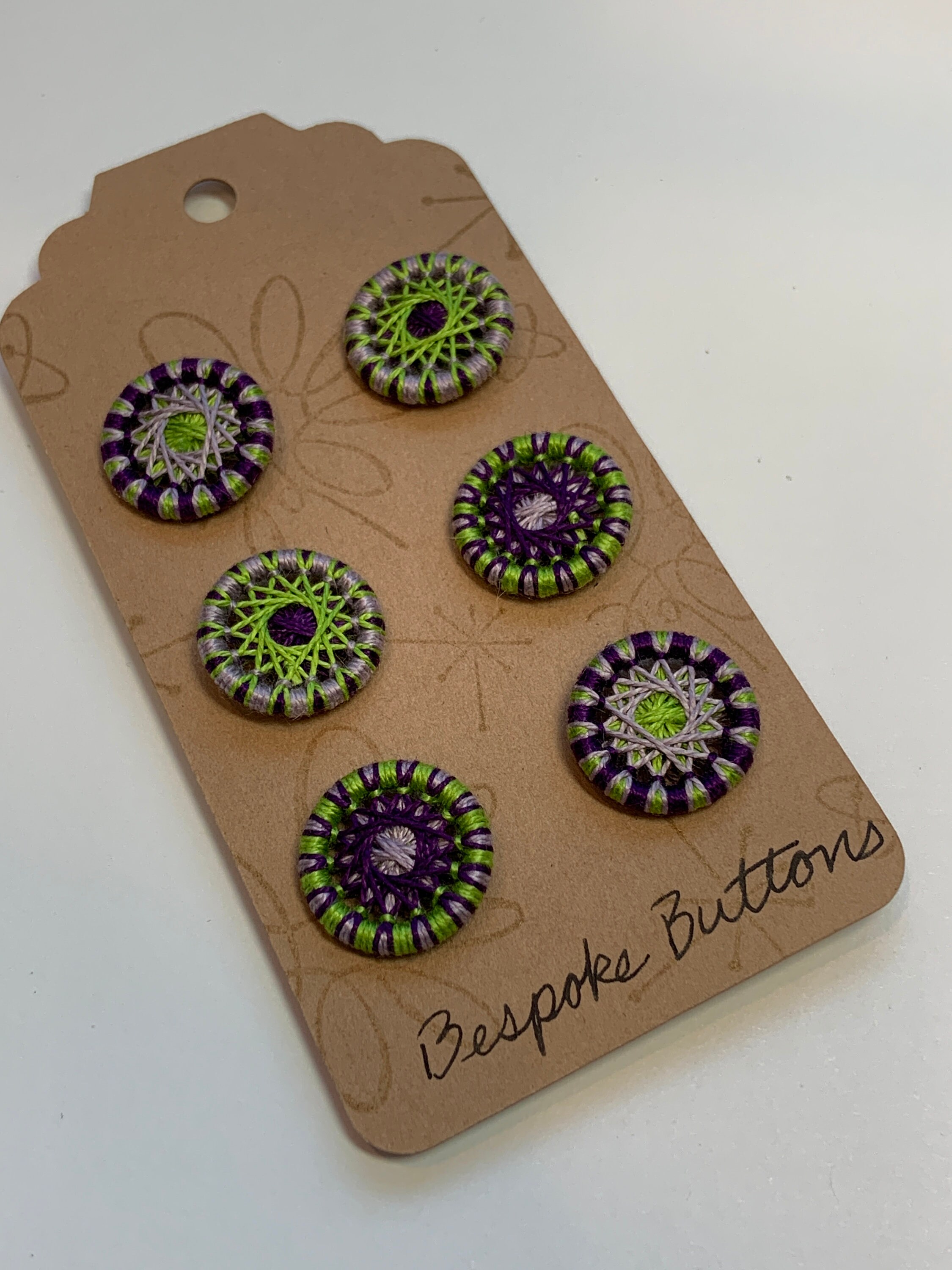 Mini Iris 3/4 Inch Buttons -- Set of 6 - Etsy