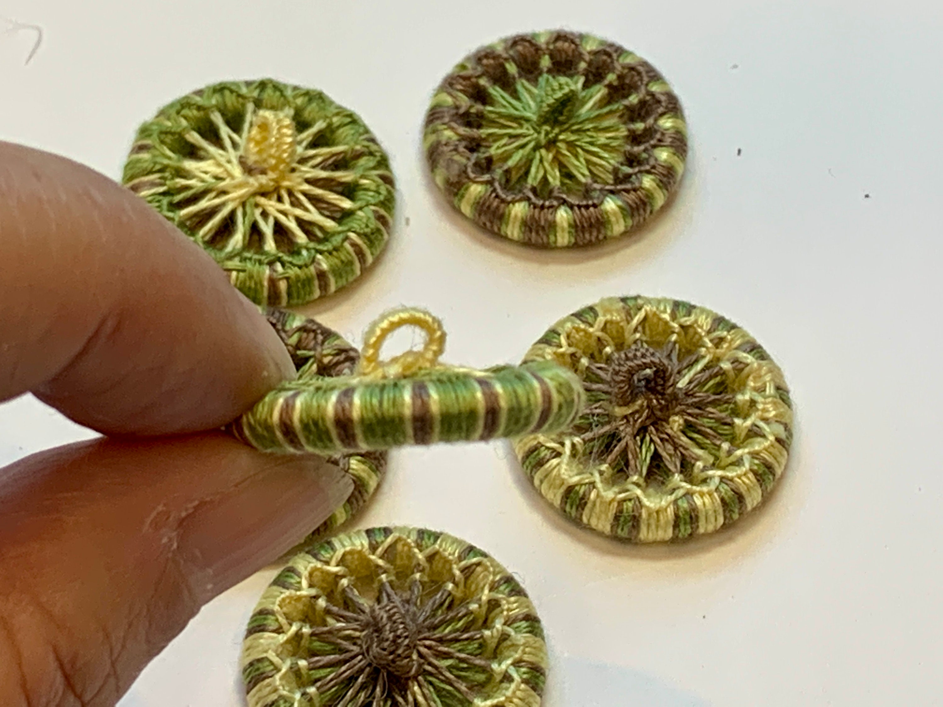 Meadow One Inch Buttons -- Set of 6 - Etsy