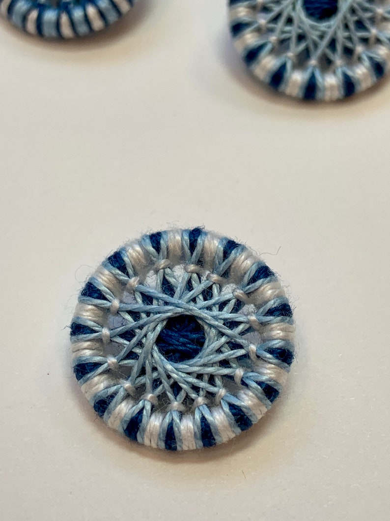Blue Chill 3/4 Inch Buttons -- Set of 6 - Etsy