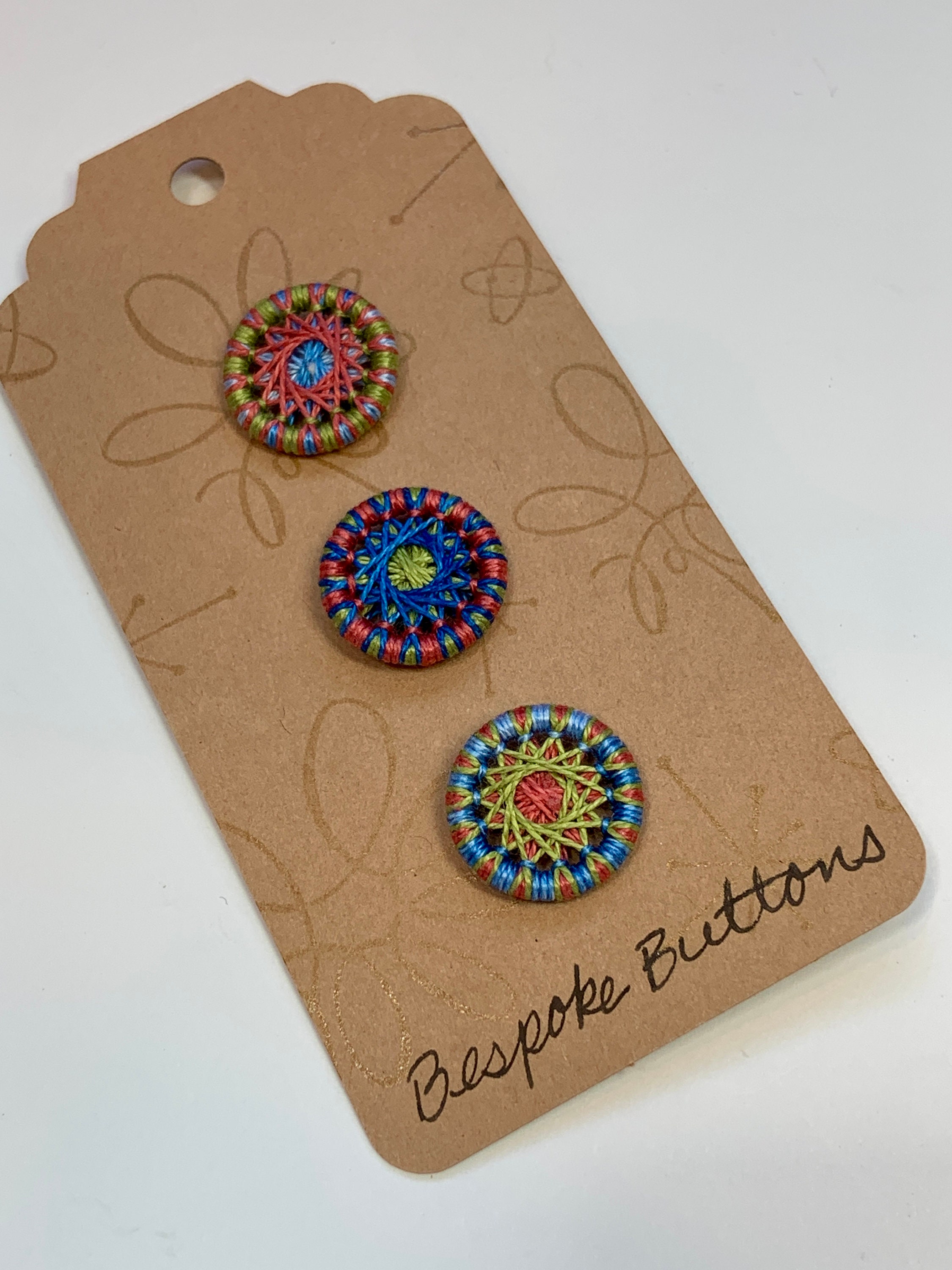 Beach Garden 3/4 Inch Buttons Set of 3 - Etsy