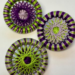 Iris 1-1/8 Inch Buttons -- Set of 3 - Etsy