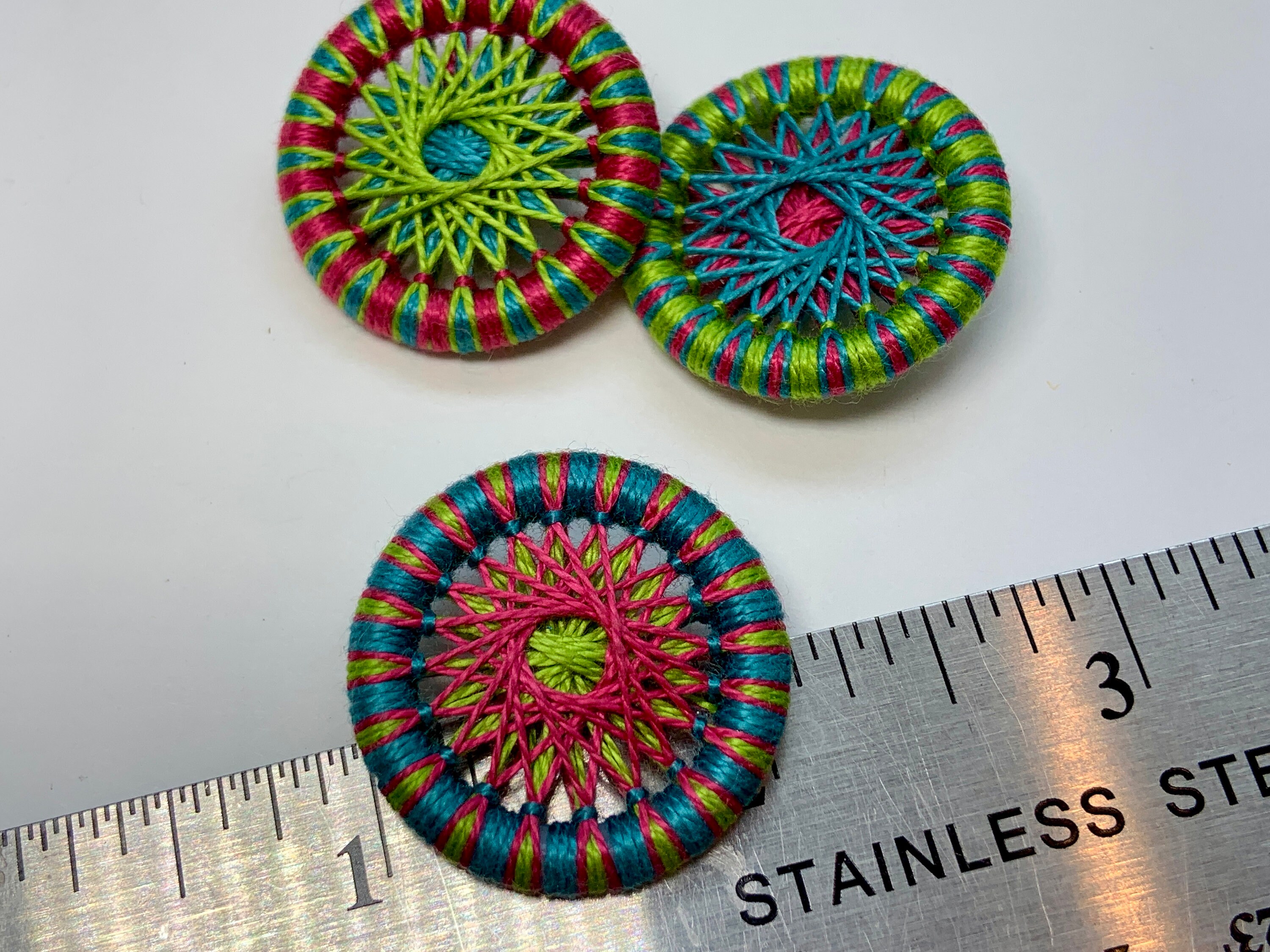 Carnival 1-1/8 Inch Buttons Set of 3 - Etsy