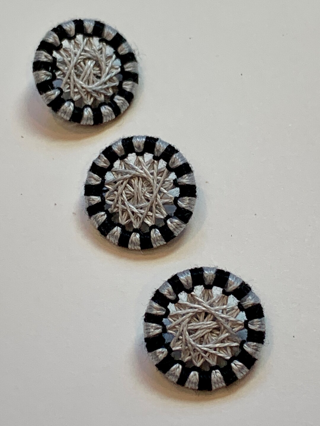 Granite Black Grey 3/4 Inch Buttons -- Set of 3 - Etsy