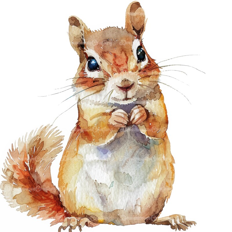 Chipmunk Art - Etsy