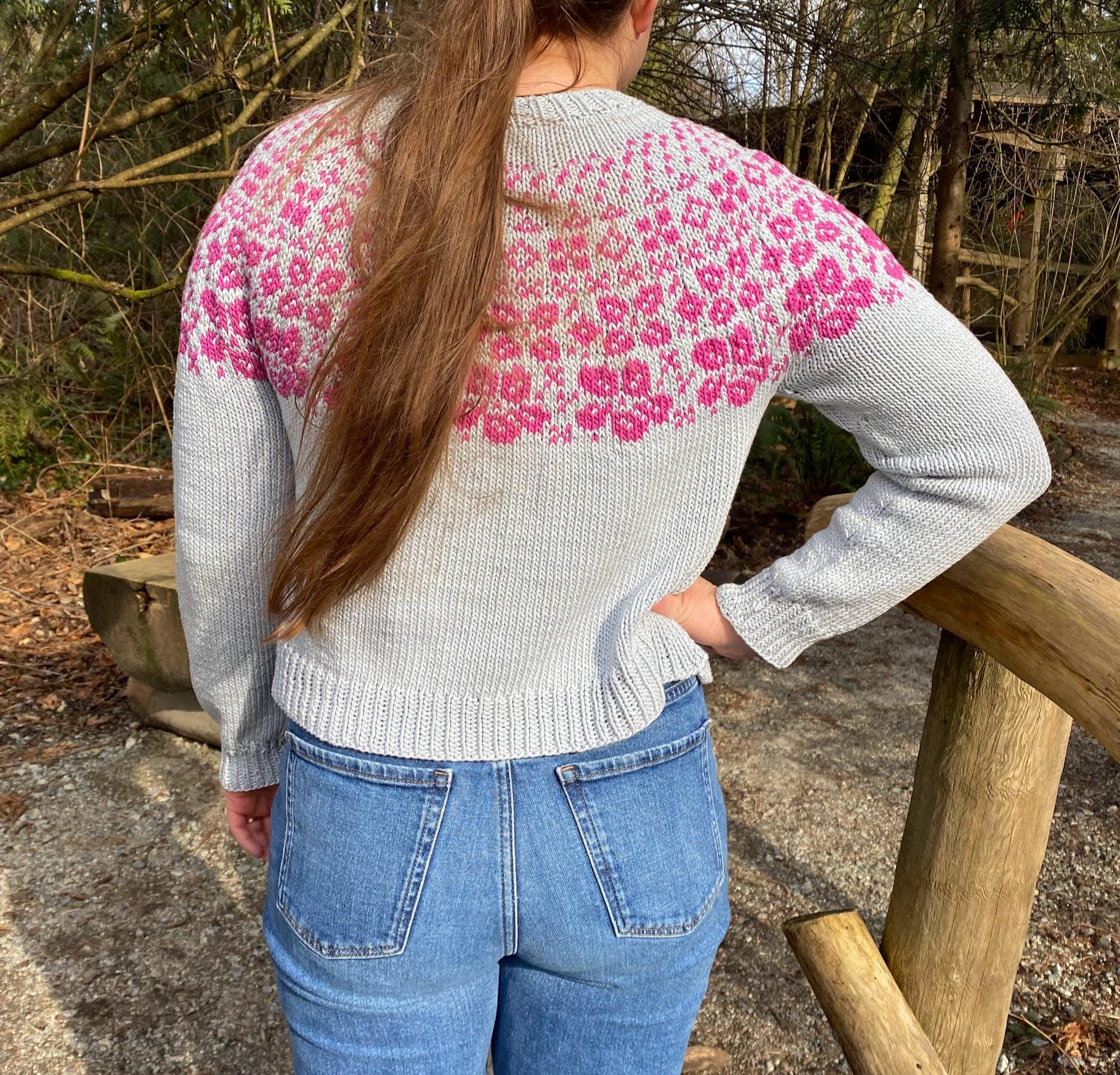 Cherry Blossom Sweater Knitting Pattern - Etsy