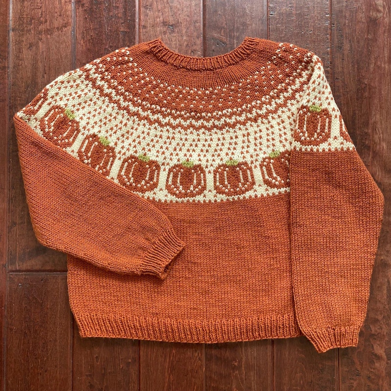 Pumpkin Sweater - Etsy