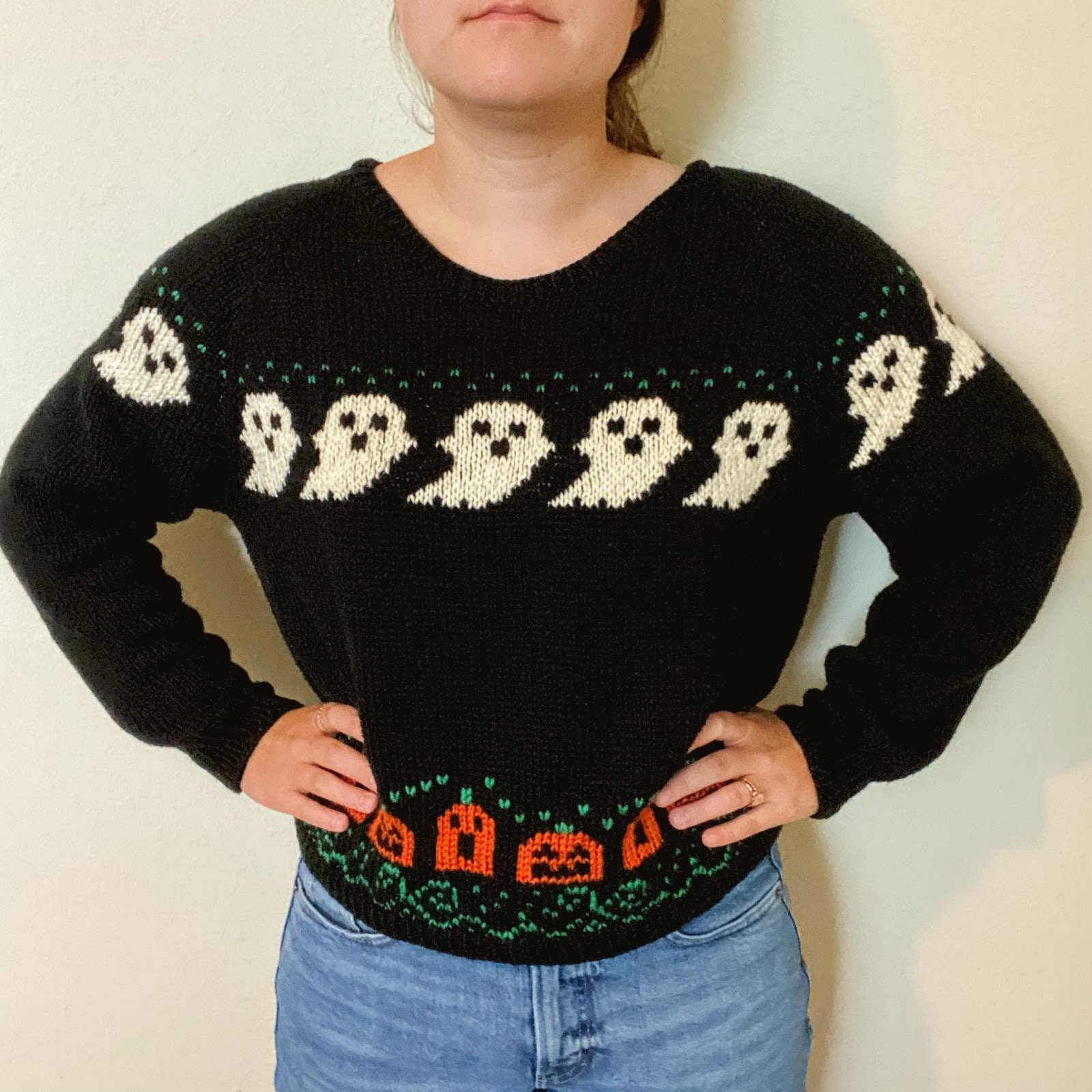 Halloween Raglan Sweater Knitting Pattern - Etsy