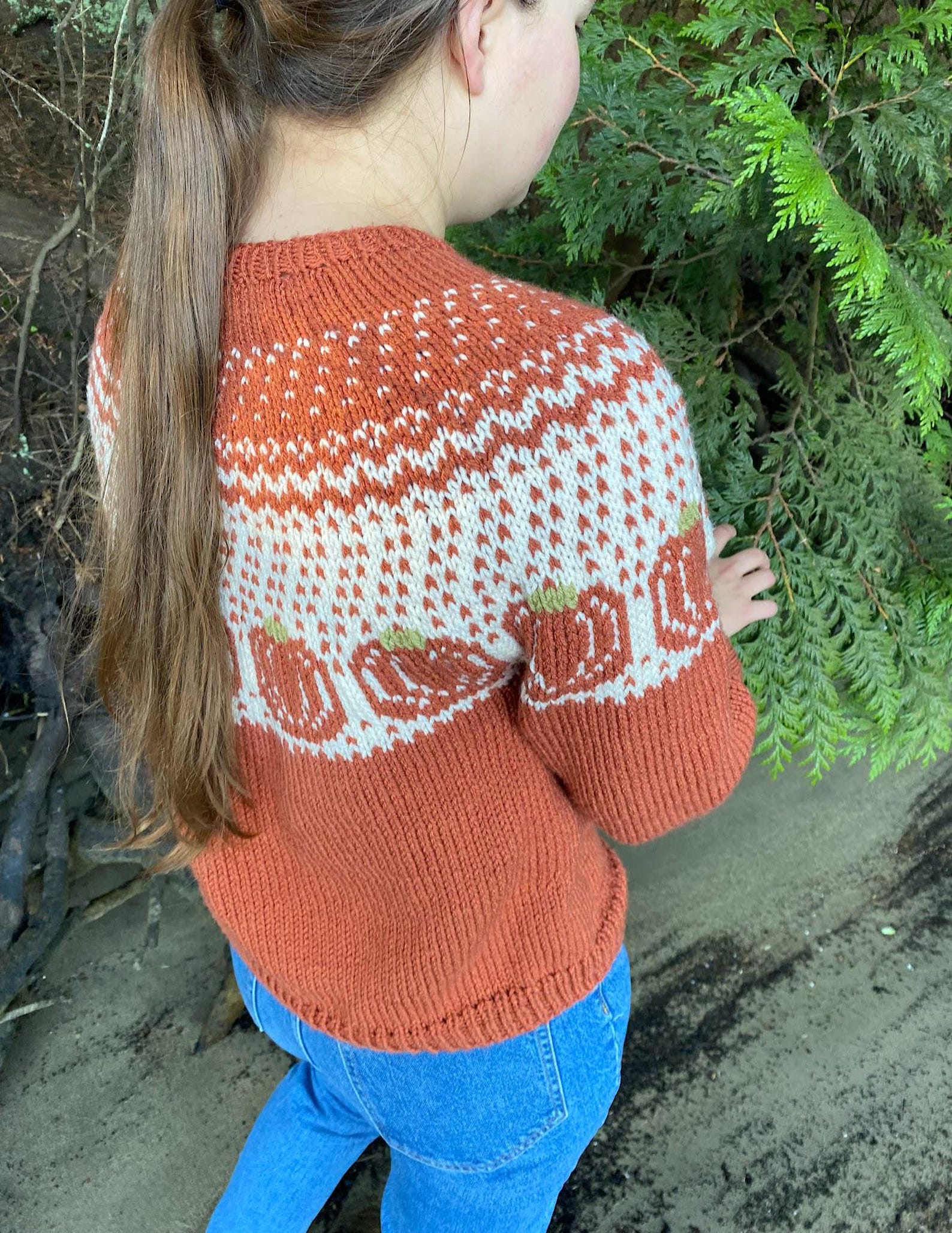Pumpkins Sweater Knitting Pattern - Etsy