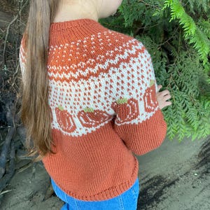 Pumpkins Sweater Knitting Pattern - Etsy