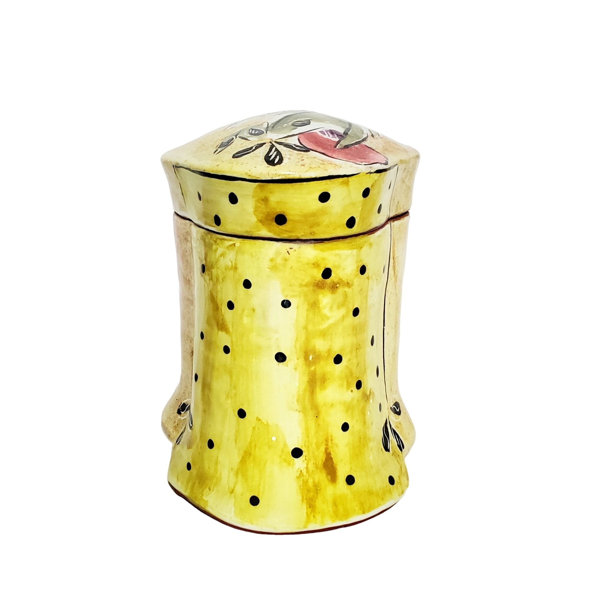 Posey Bacopoulos Vintage Studio Art Pottery 5.5" Lidded Canister Artist ...