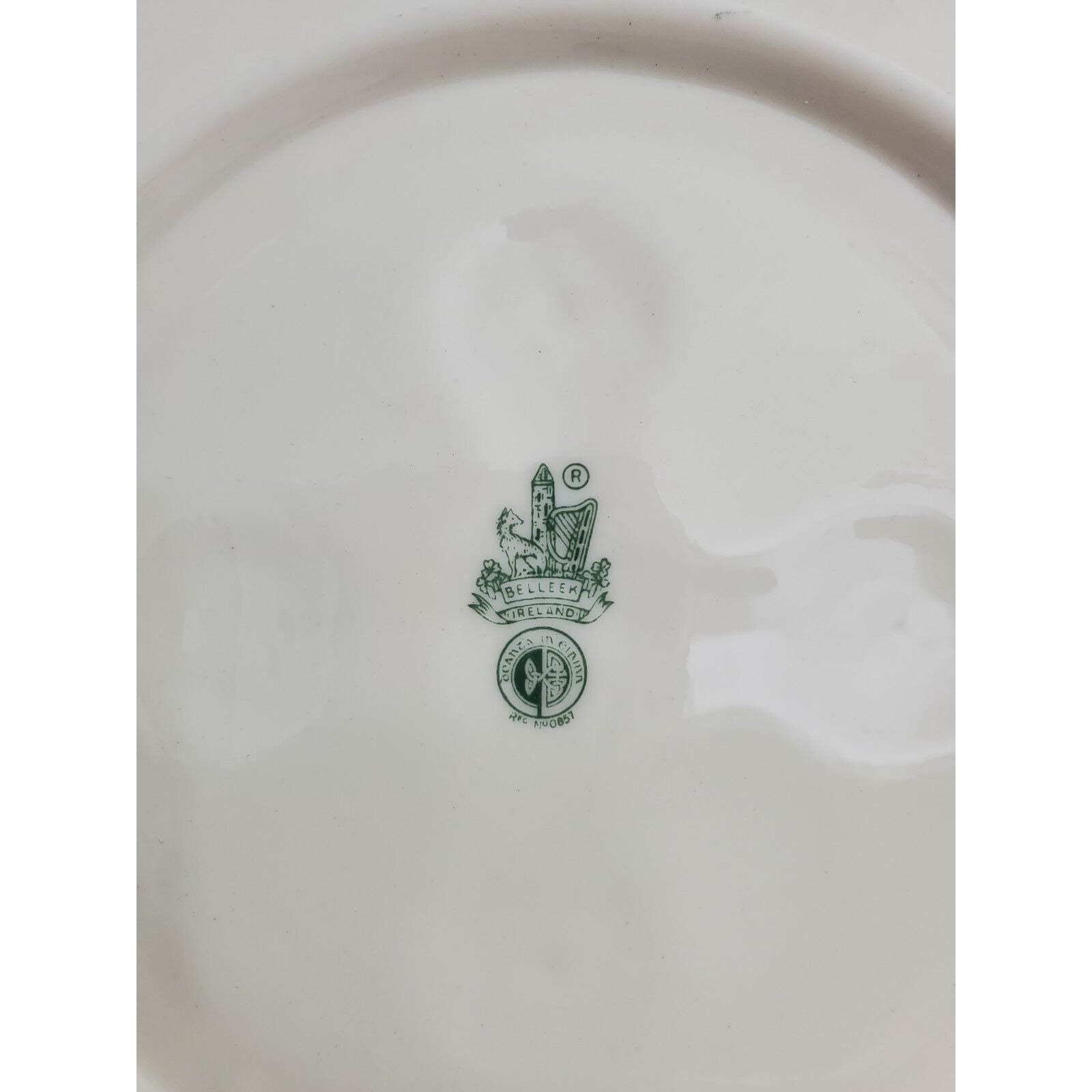 Vintage Belleek Ancient Celtic Cross 1975 Christmas Plate Irish Parian ...
