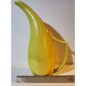 Red Wing Pottery Chartreuse Lotus Stretch Spout 13" MCM Beverage ...