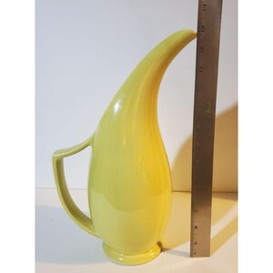 Red Wing Pottery Chartreuse Lotus Stretch Spout 13" MCM Beverage ...