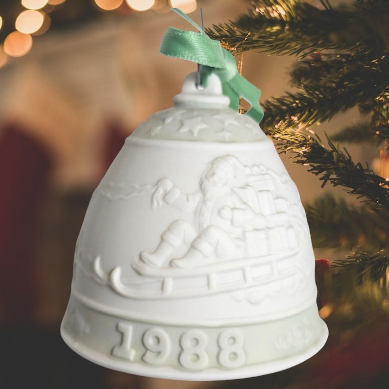 Lladro Retired 1988 Santas Journey #5525 Limited Edition Christmas Bell ...