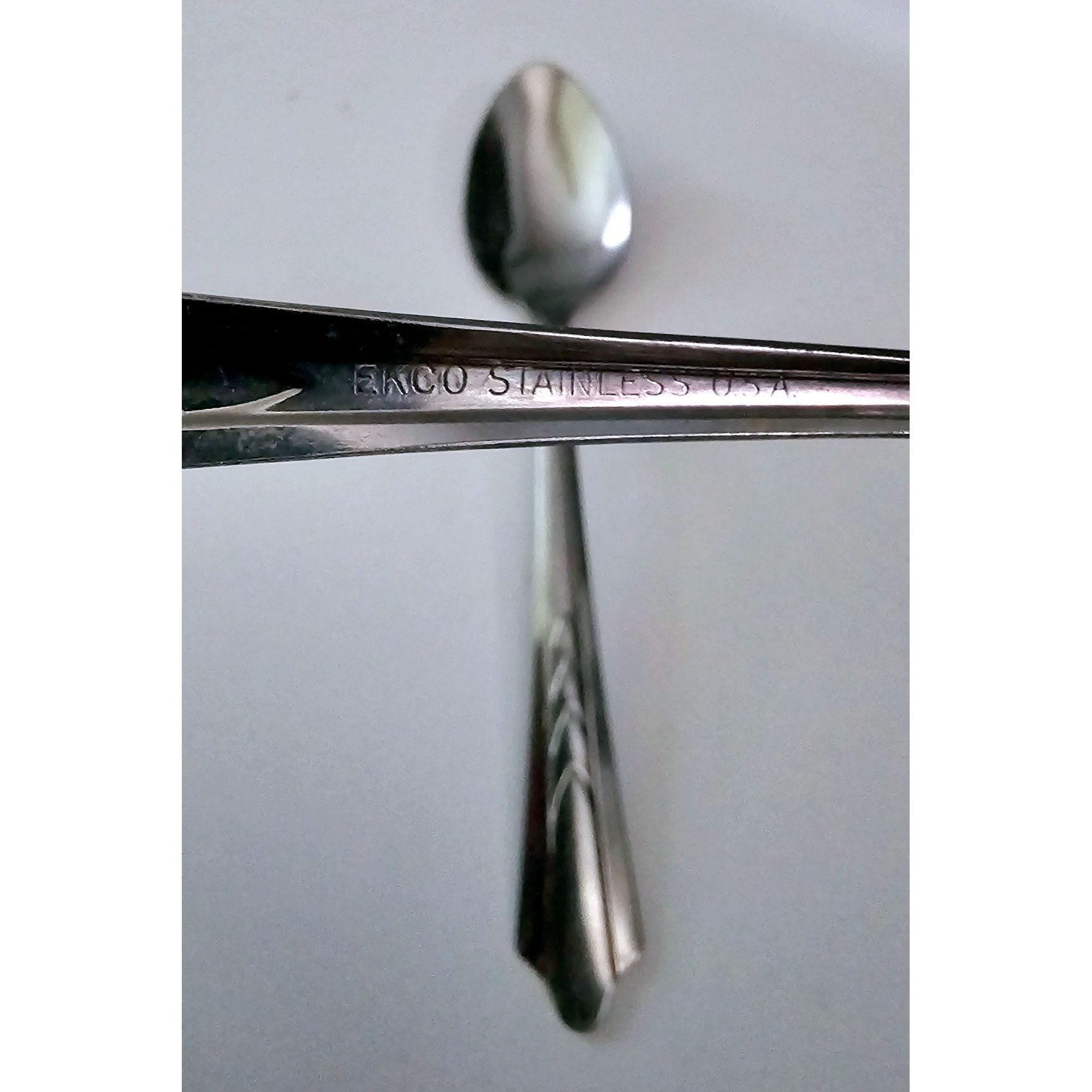 Vintage Ekco Stainless EKS7 Pattern Grapefruit Spoons Pair Made in USA ...