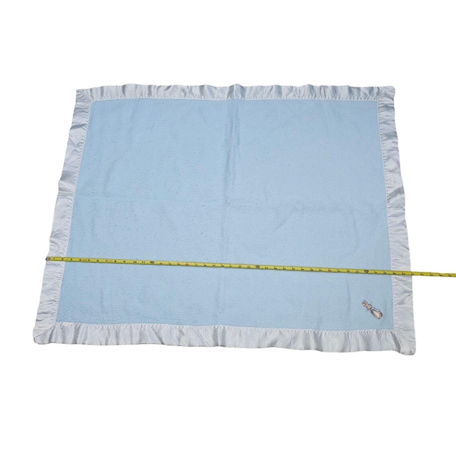 Vintage Beatrix Potter Peter Rabbit Baby Blanket Satin Binding Lovey ...