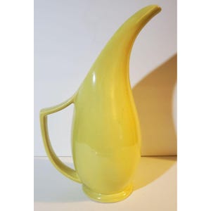 Red Wing Pottery Chartreuse Lotus Stretch Spout 13" MCM Beverage ...