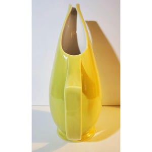 Red Wing Pottery Chartreuse Lotus Stretch Spout 13" MCM Beverage ...