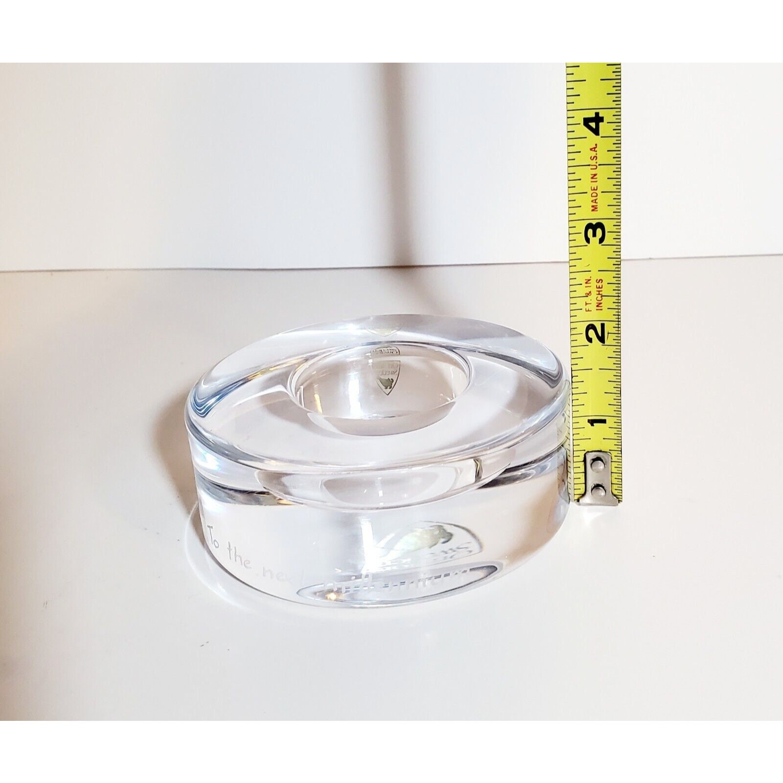 Orrefors Crystal Puck Votive Tea Light Candle Holder Lena - Etsy