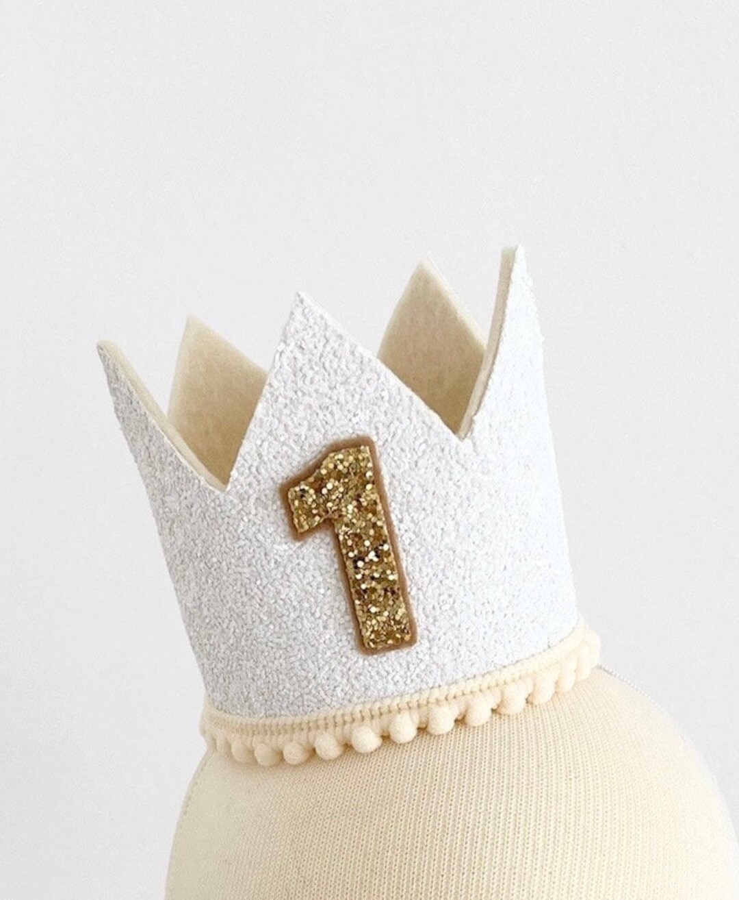 Beige 1st Birthday Crown || Beige Crown || 1st Birthday Crown || Unisex ...