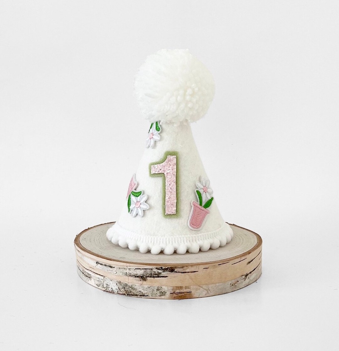 Spring/flower Birthday Party Hat, Spring Party Hat, Spring Theme Hat ...