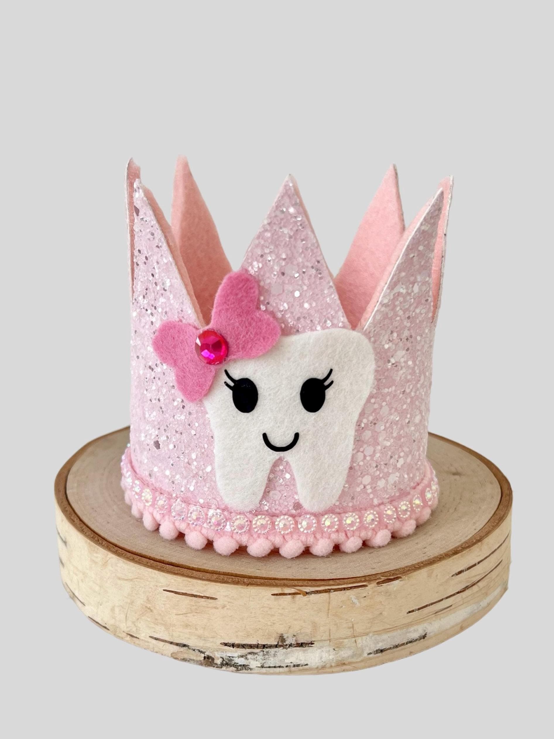 Miniature Baby Girl Pink First Tooth Party Crown | Girl First Tooth ...