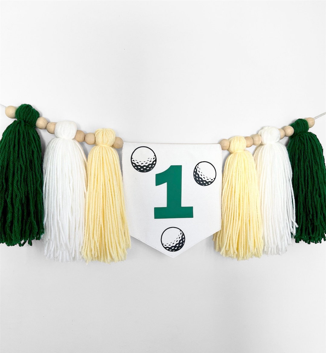 Golf 1st Birthday Banner, Golf Banner, Golf Theme Banner, 1st Birthday ...