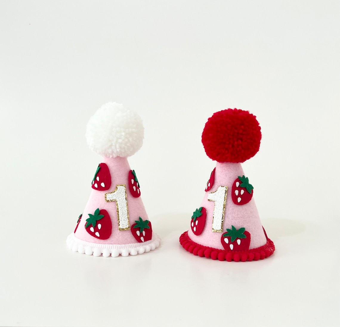 Strawberry Birthday Party Hat Strawberry 1st Birthday Party - Etsy