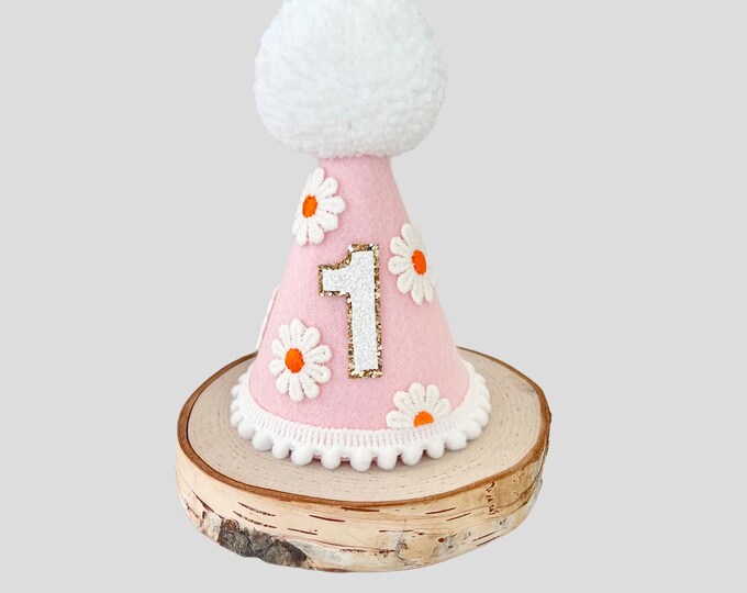 Daisy 1st Birthday Party Hat || Daisy Party Hat || Pink Party Hat ...