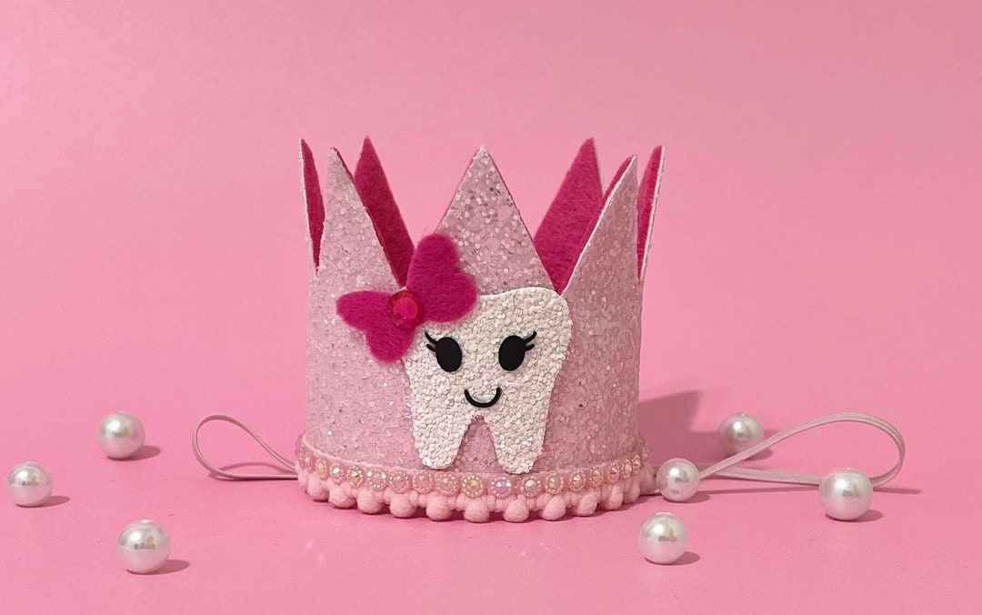 Miniature Baby Girl Pink First Tooth Party Crown Girl First - Etsy