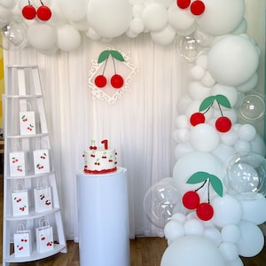 Cherry 1st Birthday Crown || Cherry Crown || Cherry White Crown ...