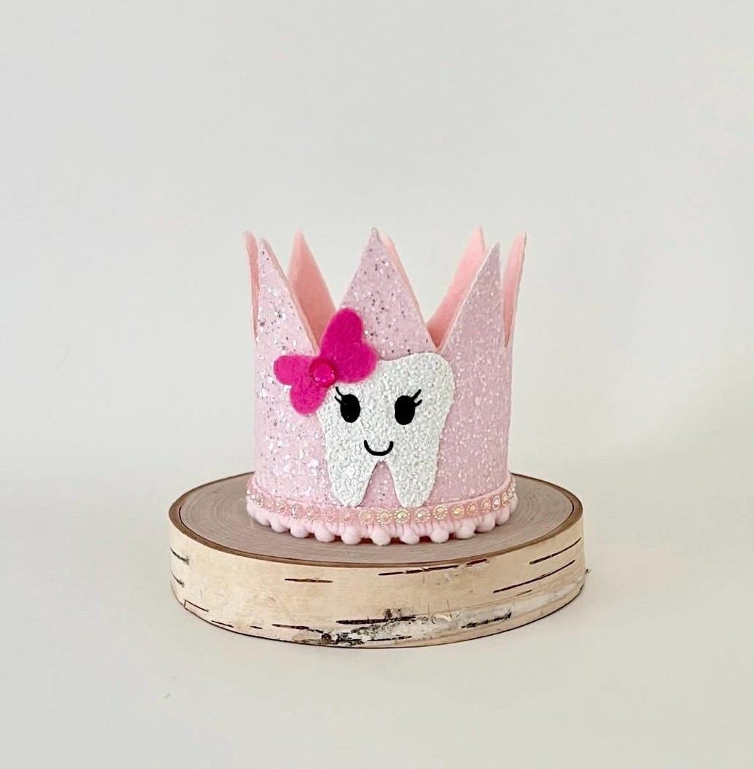 Miniature Baby Girl Pink First Tooth Party Crown Girl First Tooth Party ...