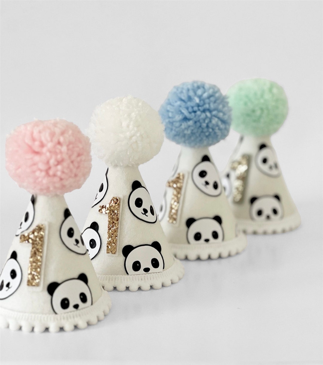 Panda 1st Birthday Party Hat, Panda Theme Hat, Panda Cake Smash, Panda 1st Birthday Photoshoot ...