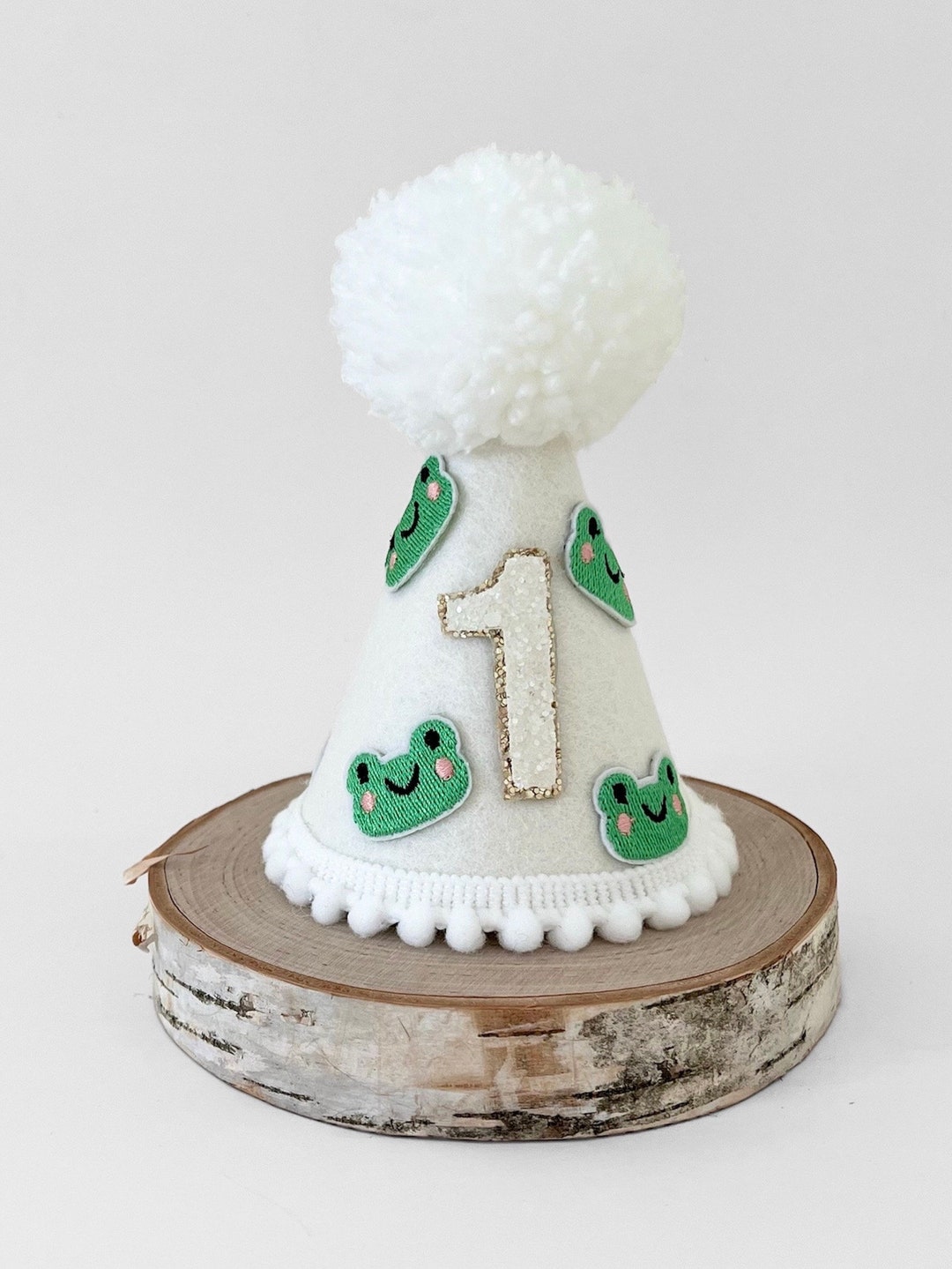 Froggy 1st Birthday Party Hat, Frog Birthday Theme Hat, Frog Cake Smash ...