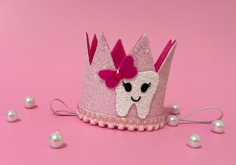 Miniature Baby Girl Pink First Tooth Party Crown Girl First - Etsy