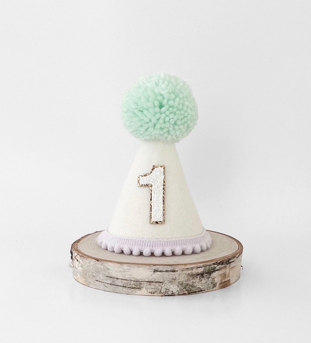Pastel Lilac/mint 1st Birthday Party Hat, 1st Birthday Hat, Girl Pastel ...