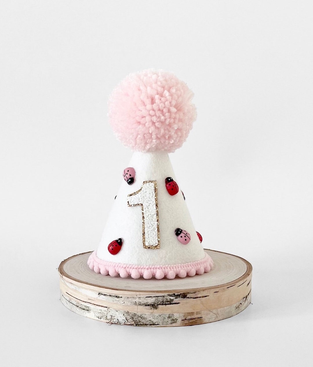 Pink Ladybug Birthday Party Hat, Ladybug 1st Birthday, Ladybug Theme ...