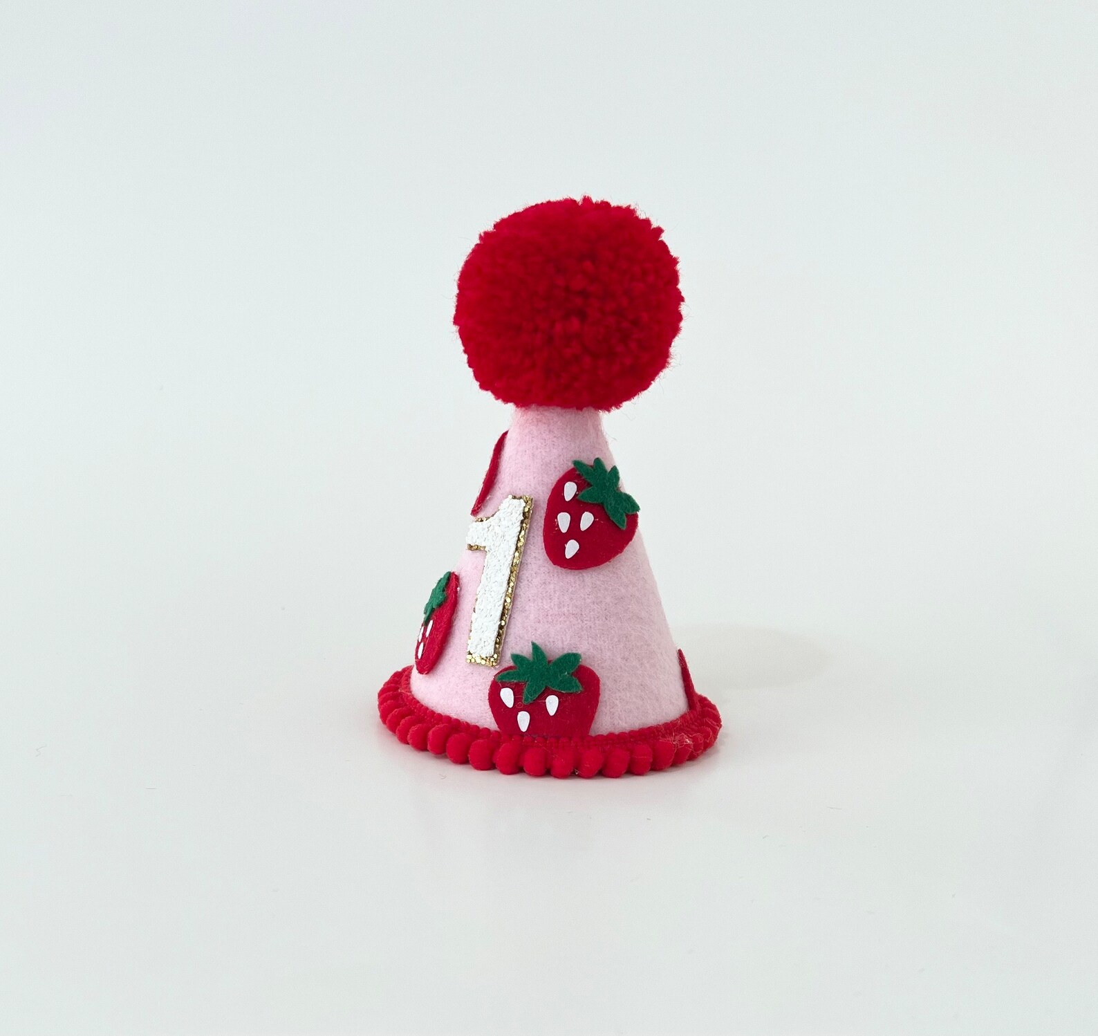 Strawberry Birthday Party Hat Strawberry 1st Birthday Party - Etsy