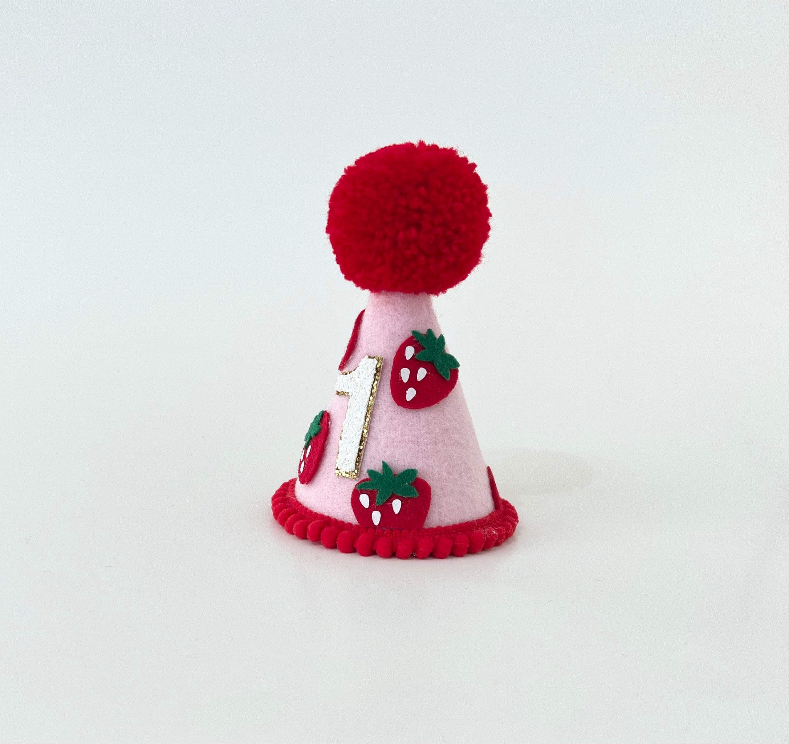 Strawberry Birthday Party Hat Strawberry 1st Birthday Party - Etsy