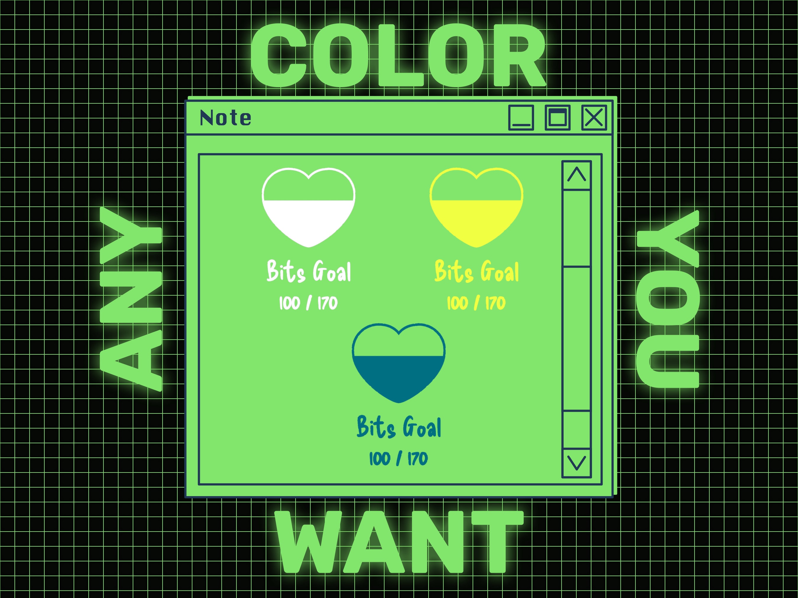 Simple Heart Twitch Goal Widget for Stream - Etsy