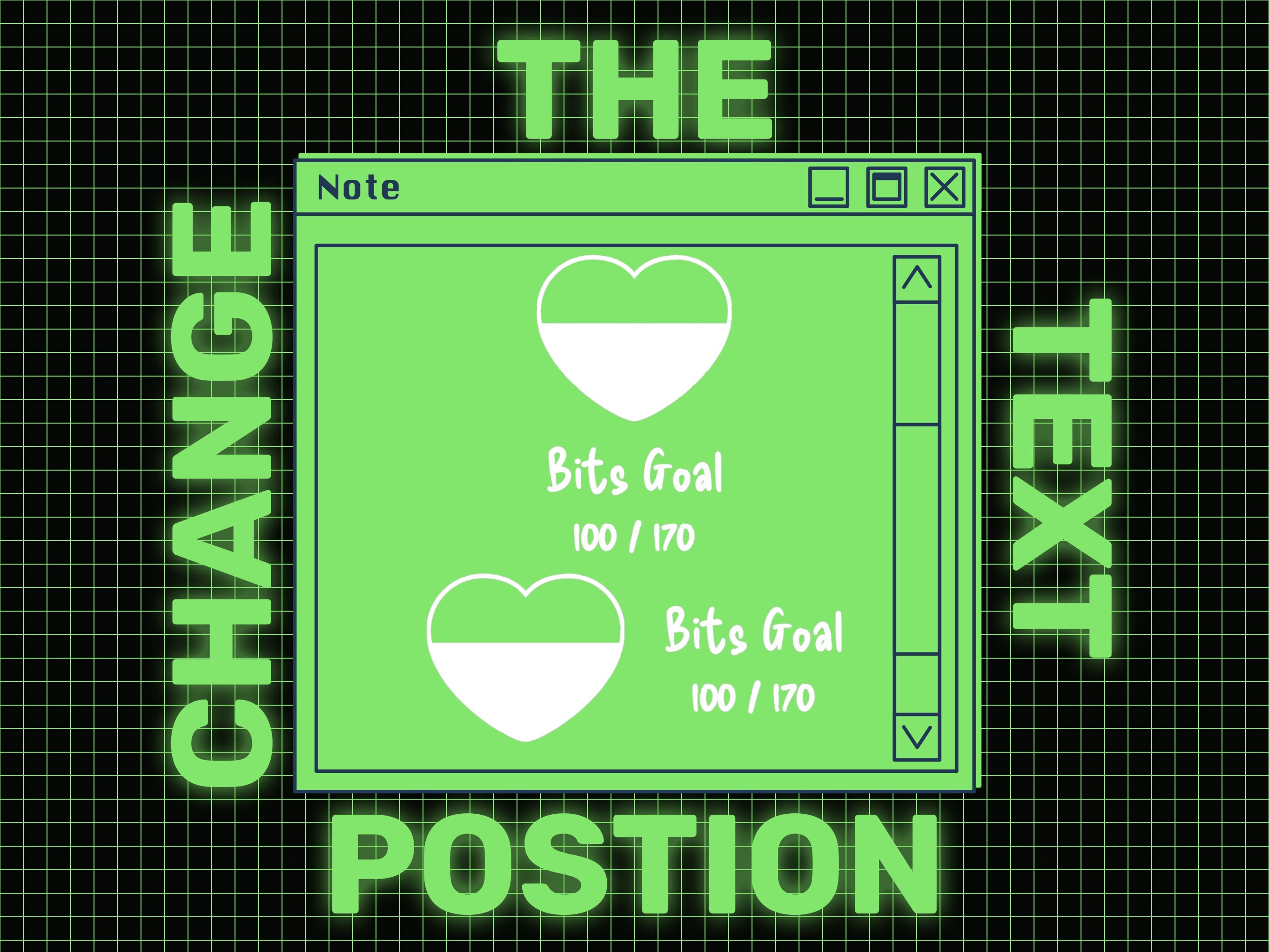 Simple Heart Twitch Goal Widget for Stream - Etsy