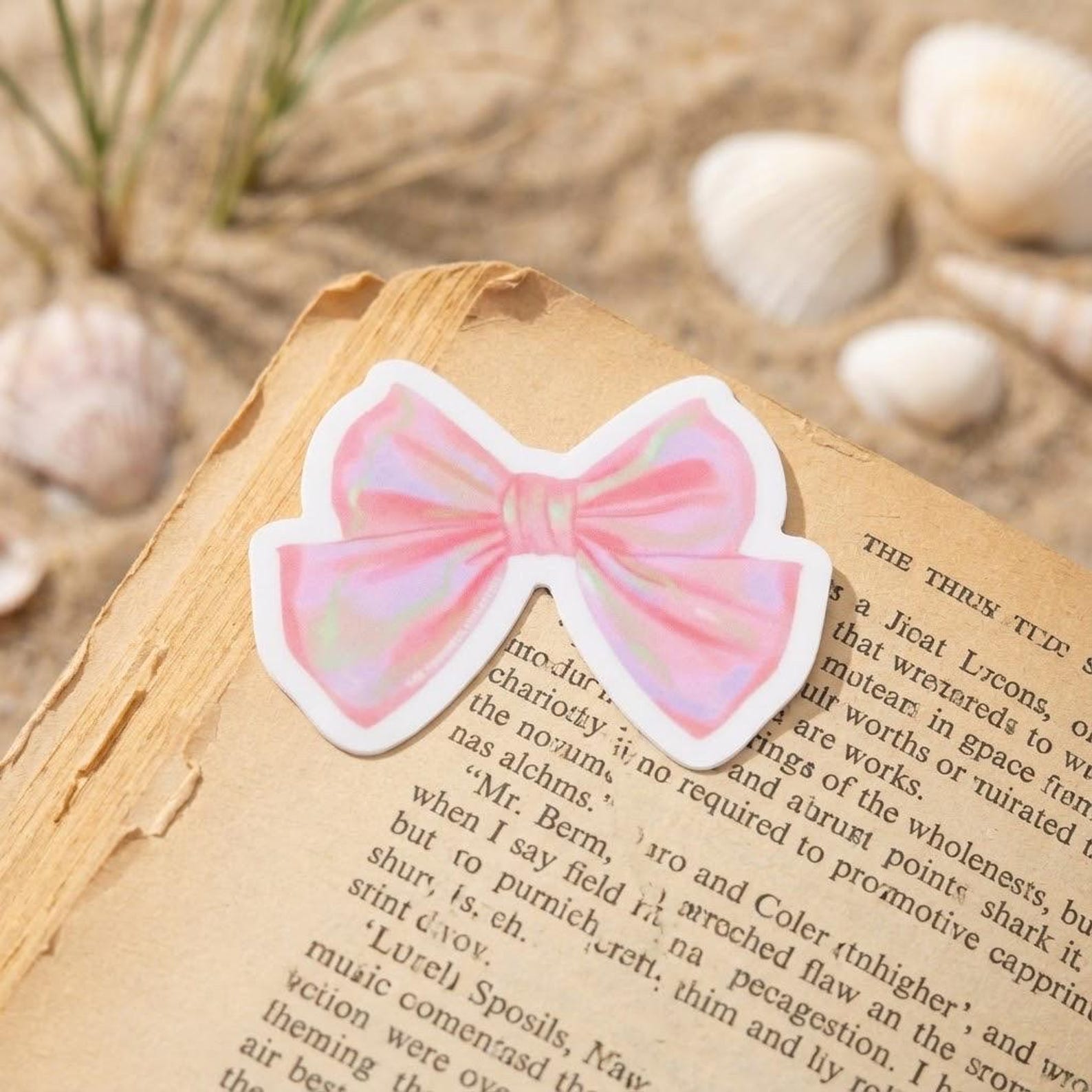 Pink Bow Sticker - Etsy