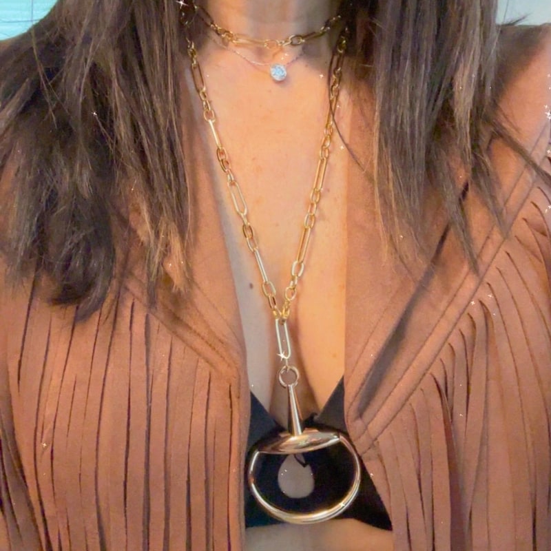 Mixed Gold Long Necklace - Etsy