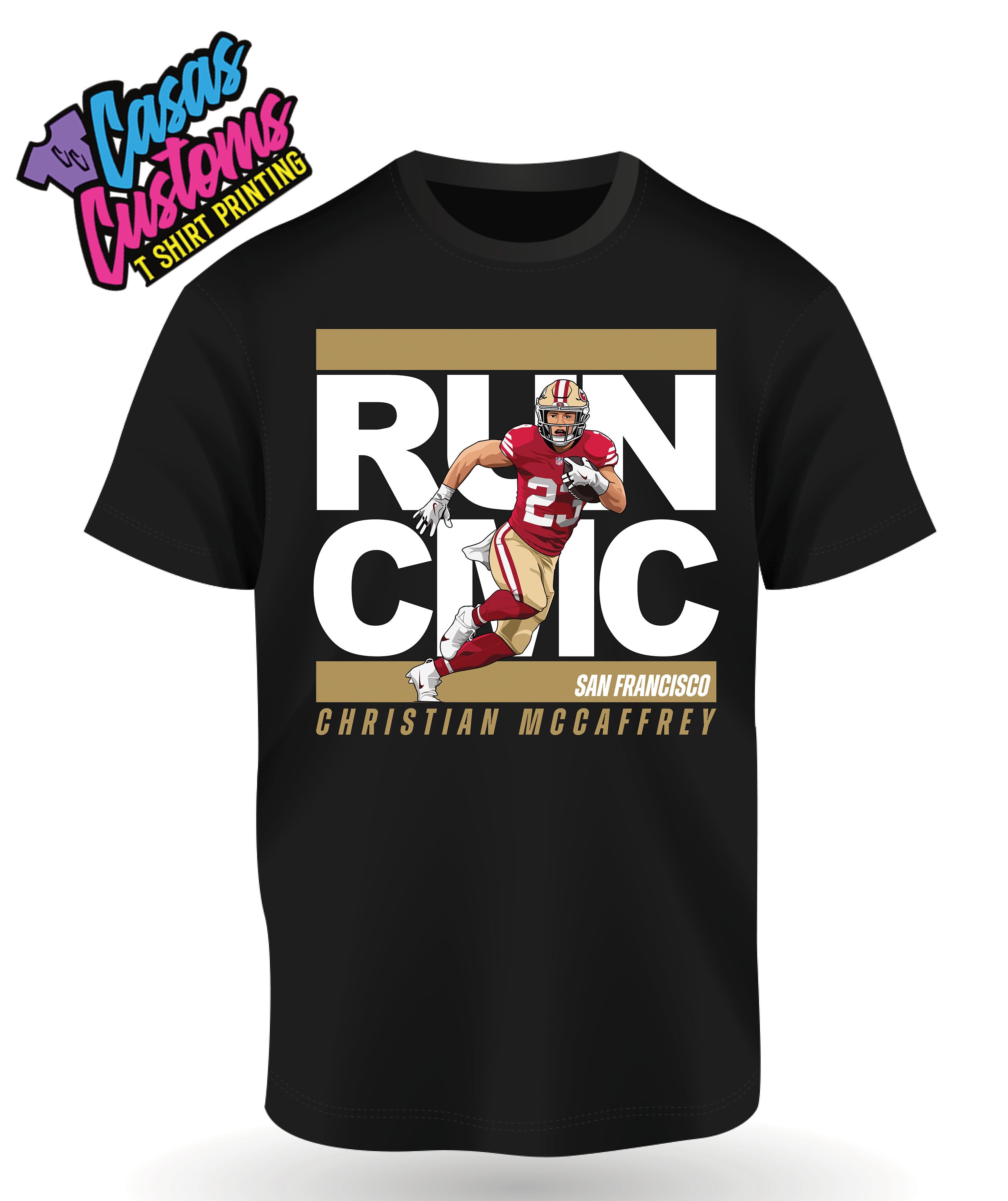 RUN CMC 49ers Christian Mccaffrey 300dpi Digital Files - Etsy